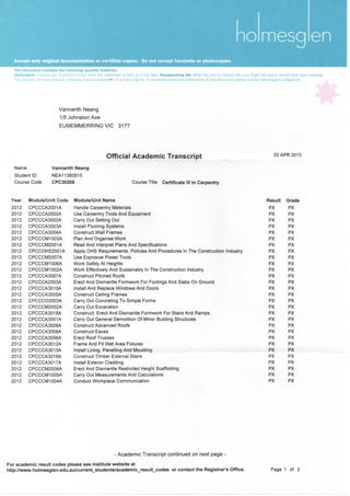Cert III | PDF