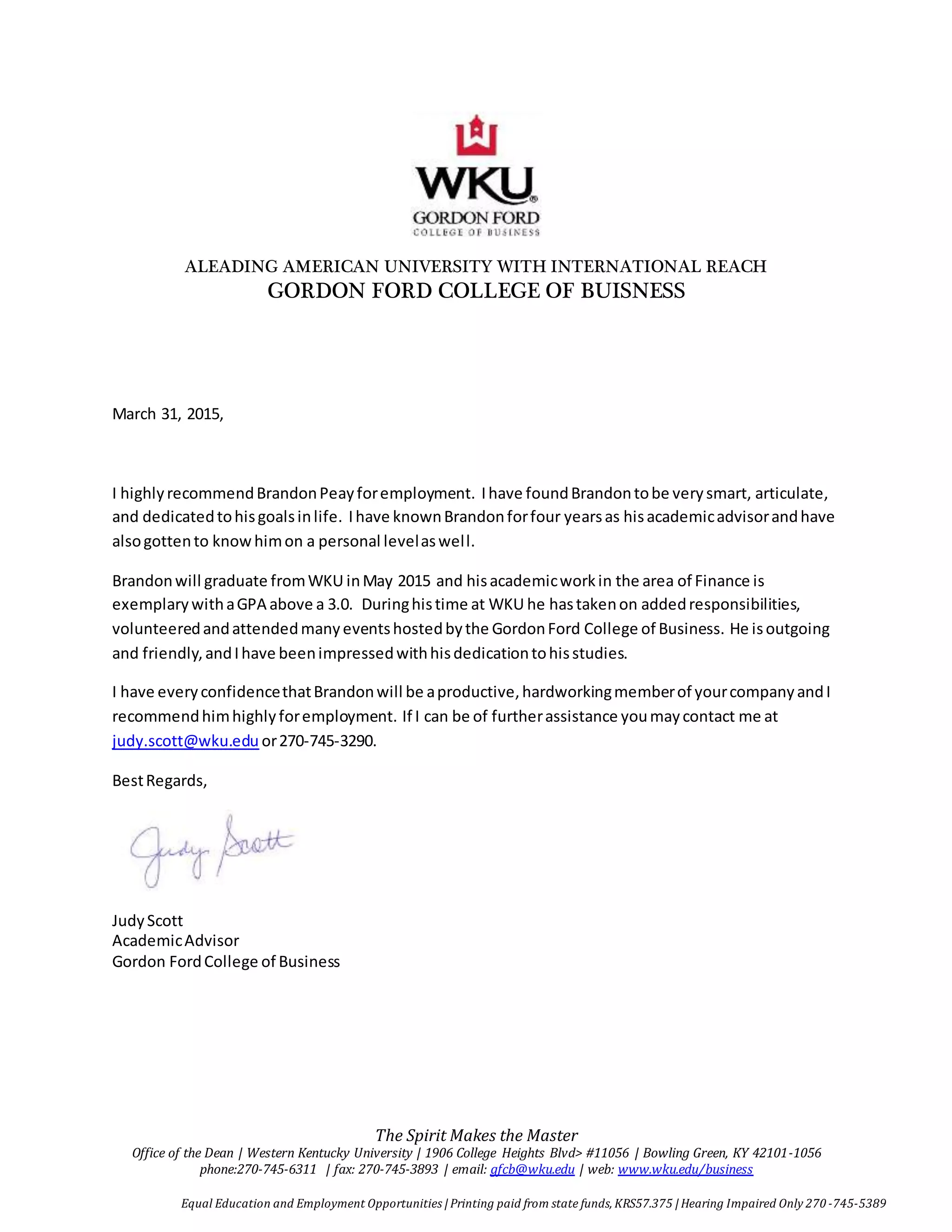 judy recommendation | DOCX