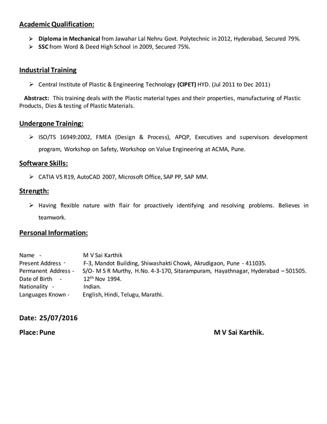 KARTHIK CV | DOCX | Automotive Industry | Industries