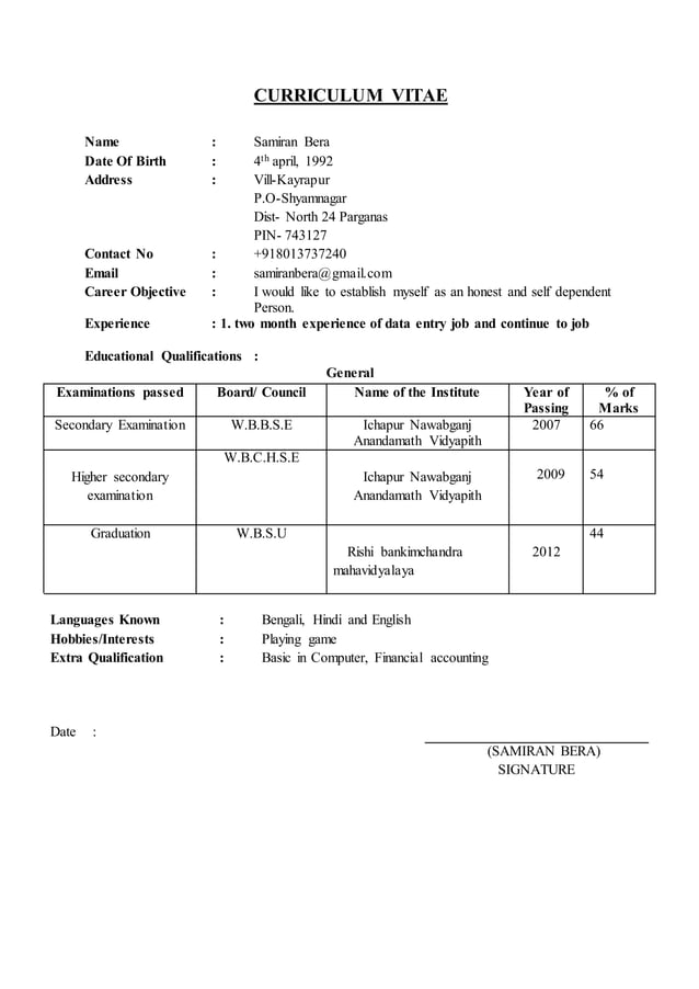 samiran.cv original | DOCX