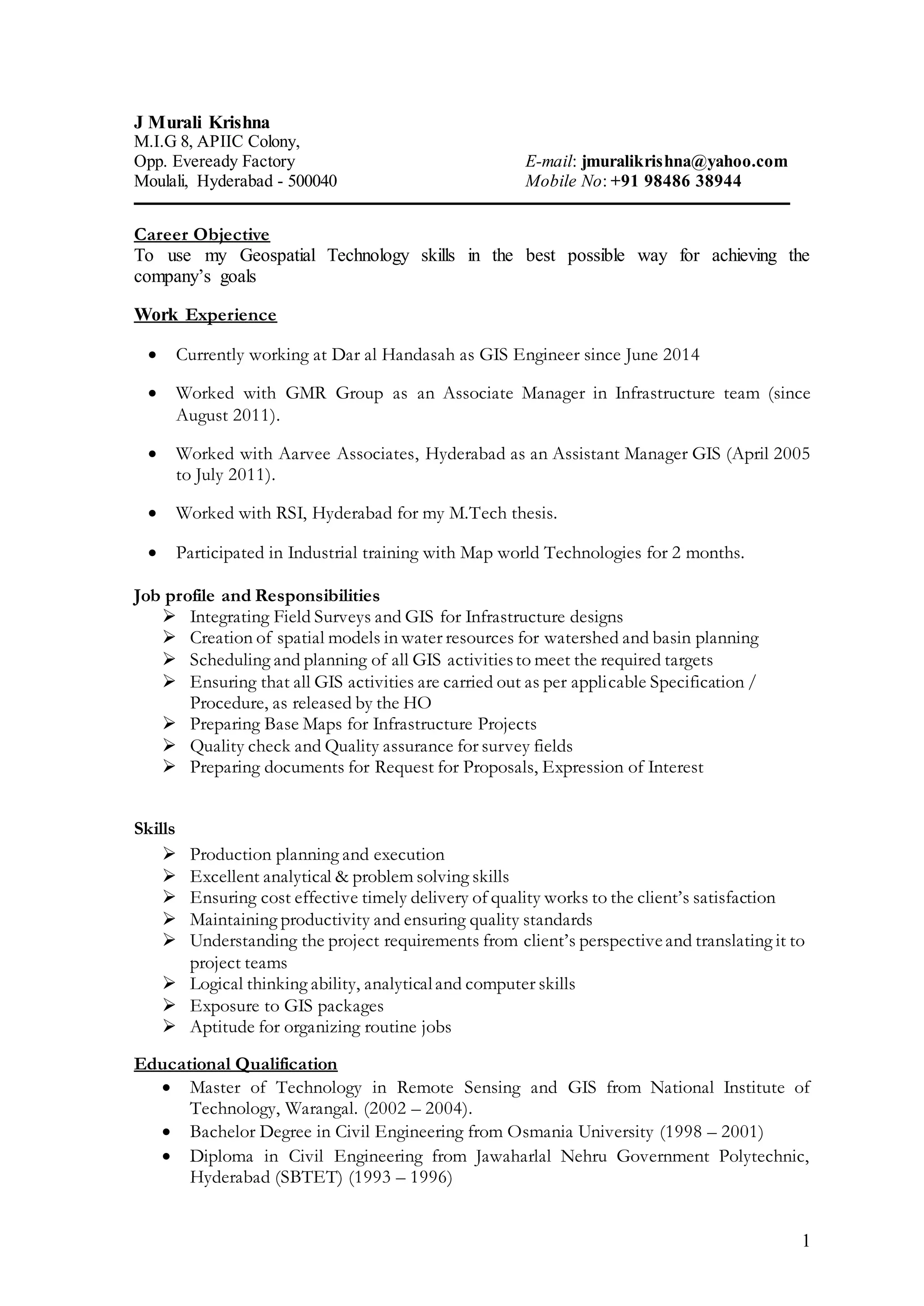 murali_cv_updated | PDF