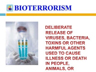 BIOTERRORISM AND BIOWEAPONS | PPTX