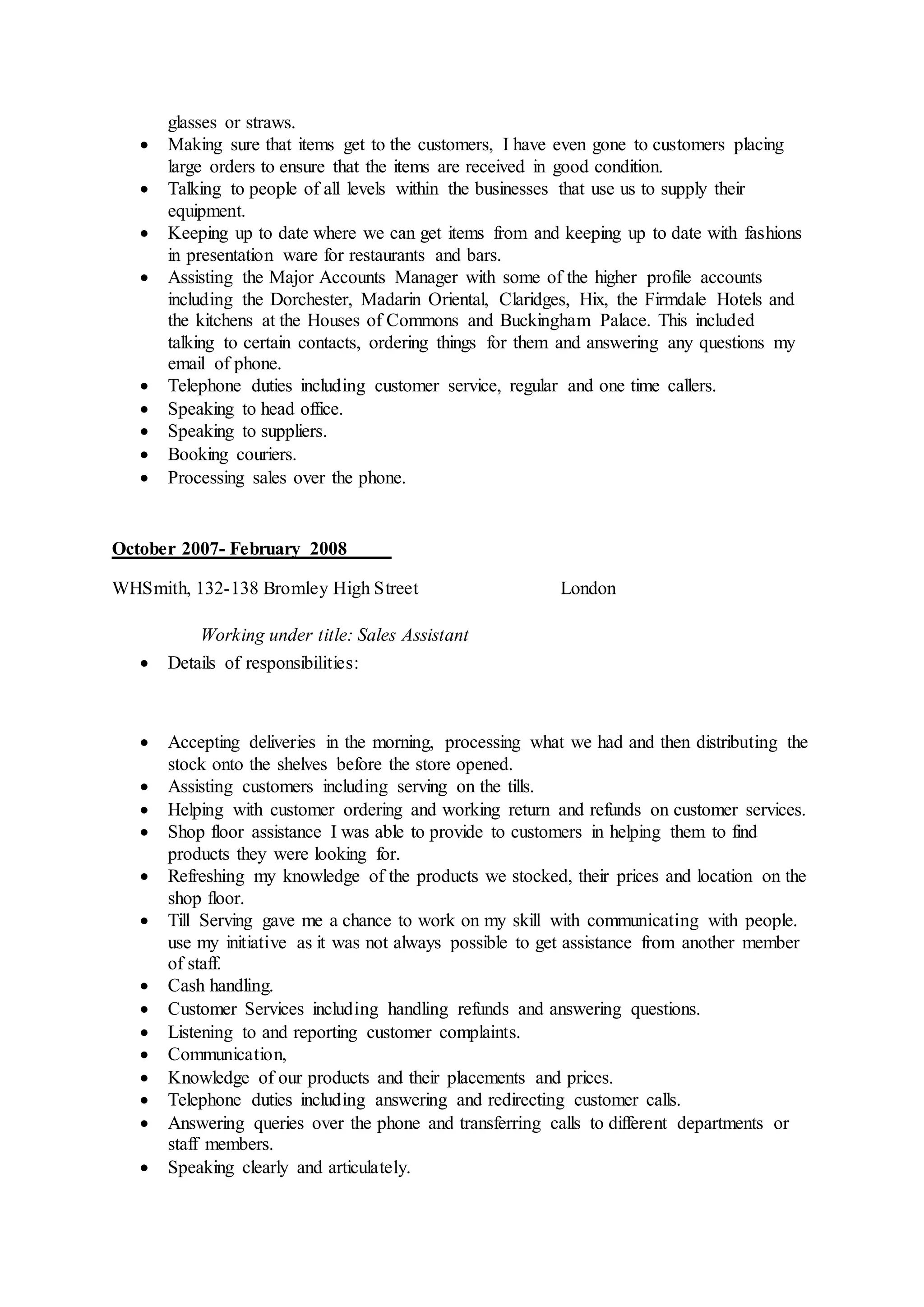 Amy Clare Smith CV | DOCX