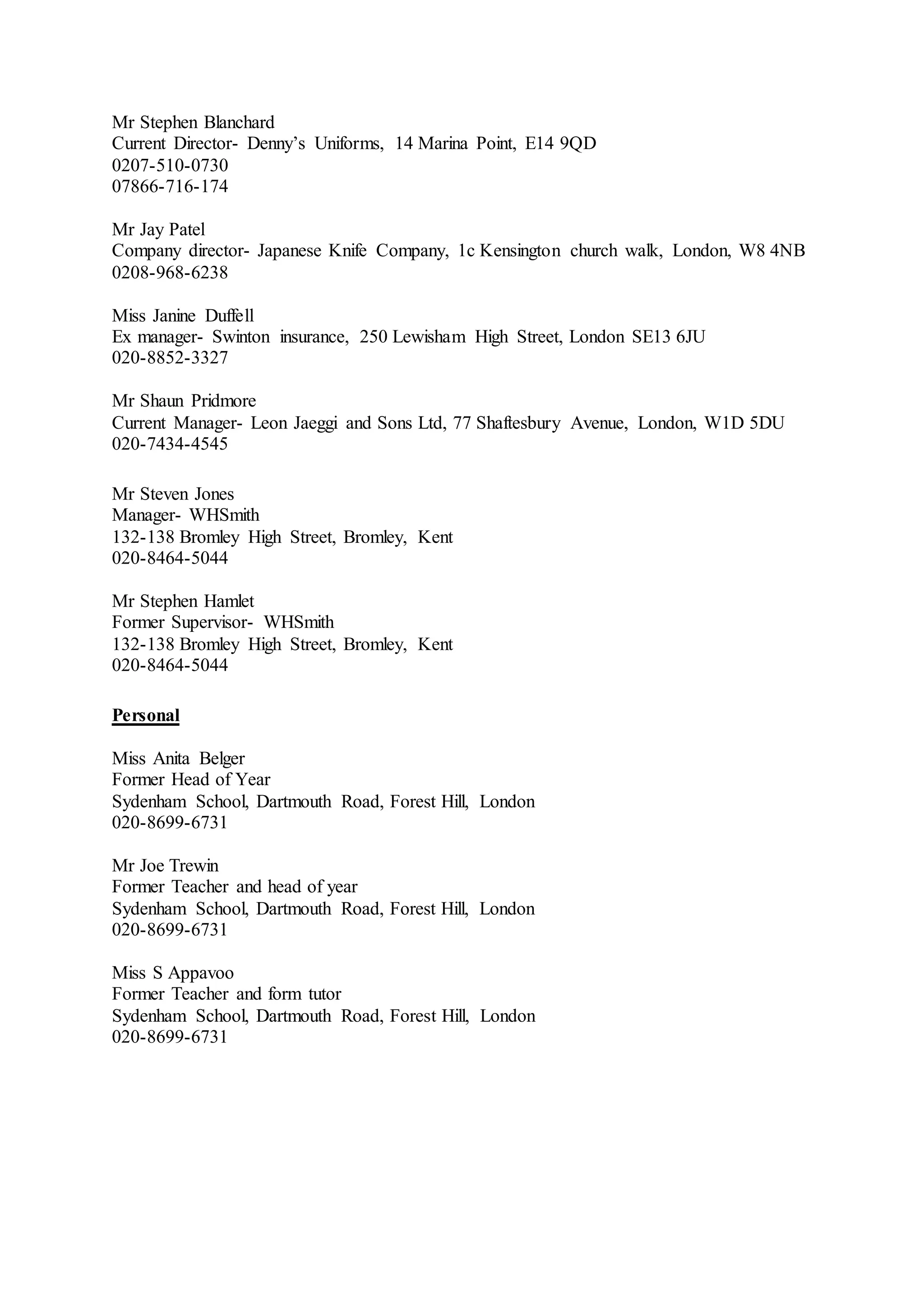 Amy Clare Smith CV | DOCX