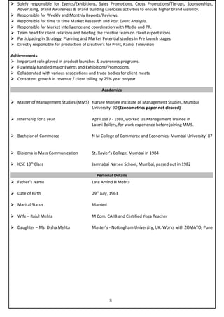 Tushar Mehta - Resume | DOC