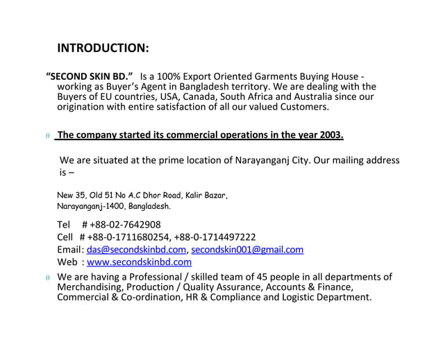 Profile Second Skin Bd | PDF