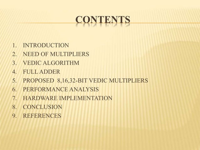 Design of High Performance 8,16,32-bit Vedic Multipliers using SCL PDK 180nm Technology | PPTX ...