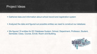 EC Database System | PPTX
