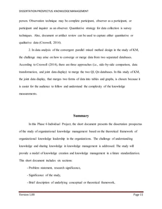 RES804 P6 Individual Project - Prospectus | PDF