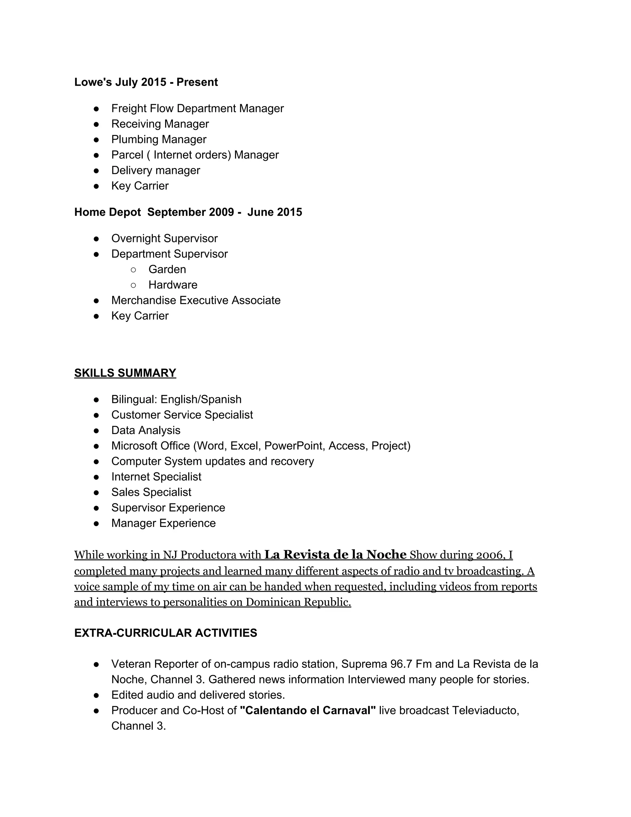 HanselTaverasResume2017-RadioanTV | PDF