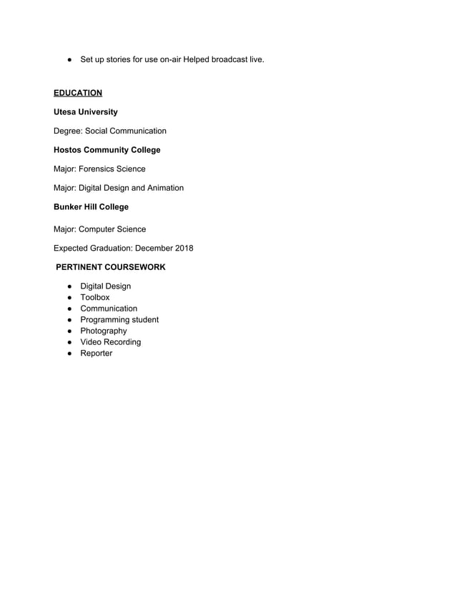 HanselTaverasResume2017-RadioanTV | PDF | Public Radio | Talk Radio