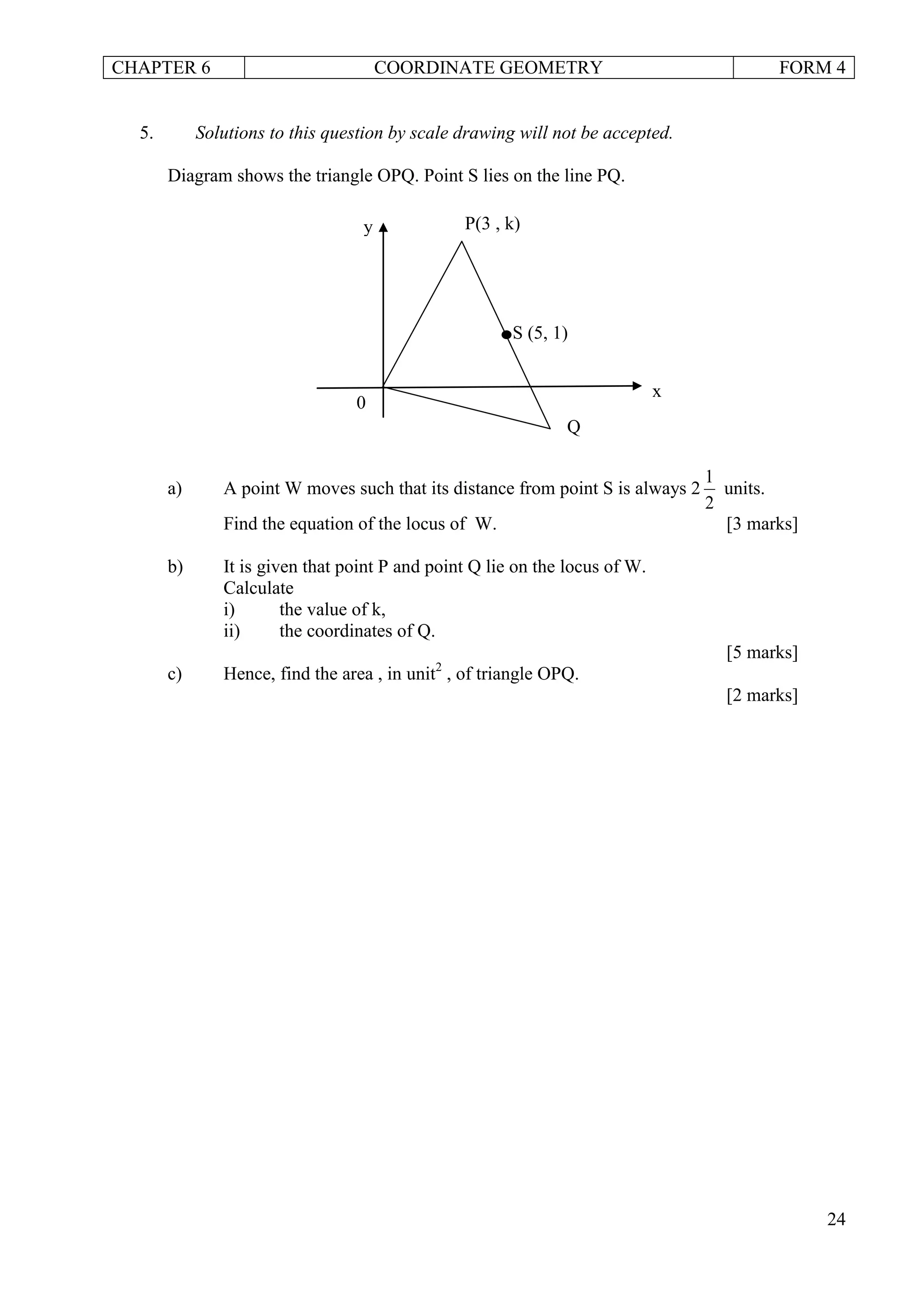 F4 Add Maths - Coordinate Geometry | PDF