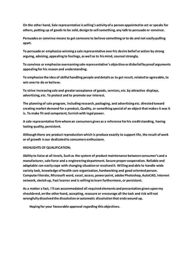 Highligths of Qualifications. | PDF