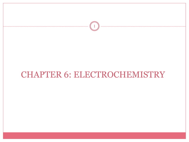 FORM 4 CHAPTER 6 Electrochemistry | PPT