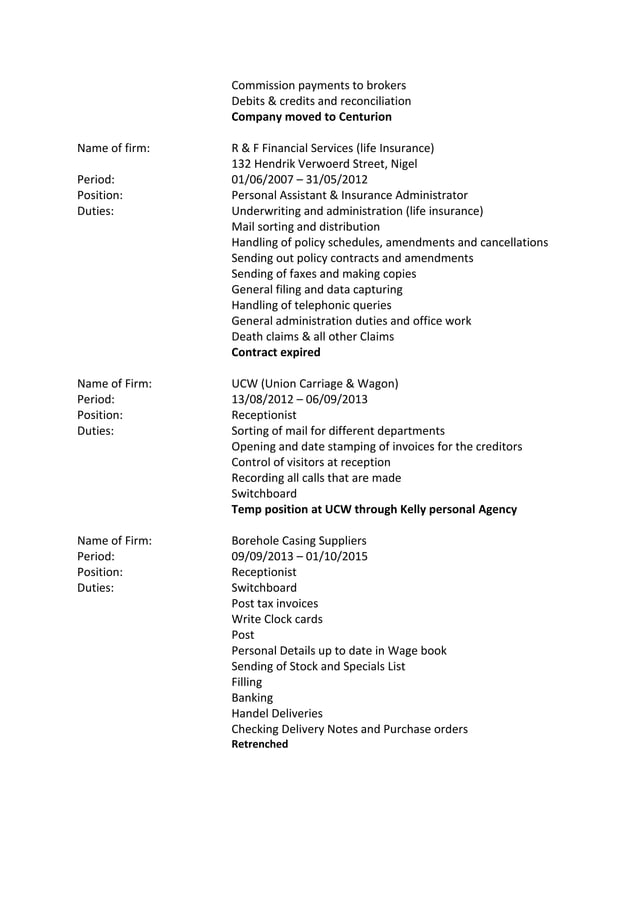 Desiree CV-2 | PDF | Free Download