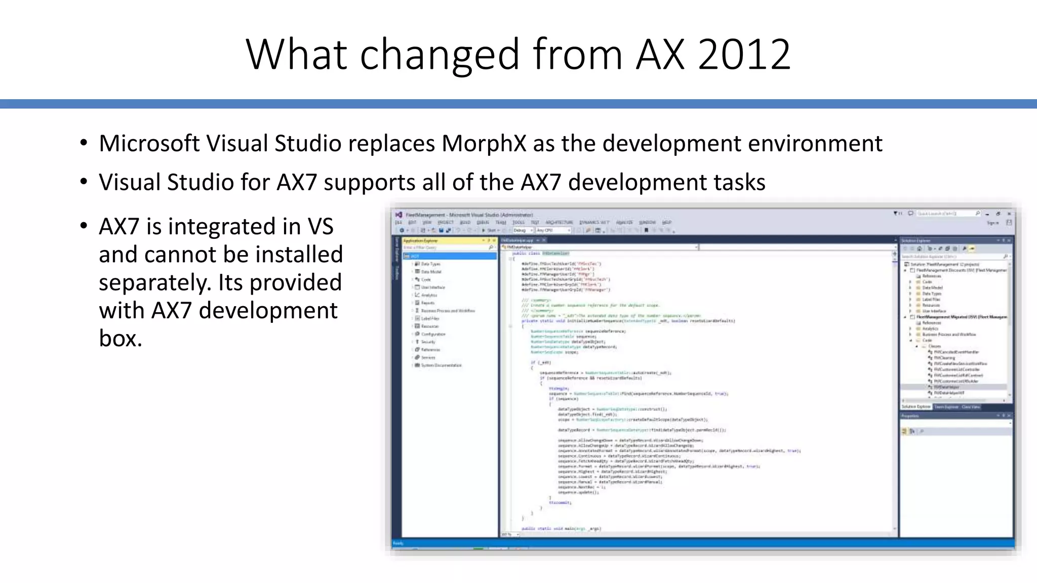 Dynamics AX 7 Development - IDE (Part I) | PPTX