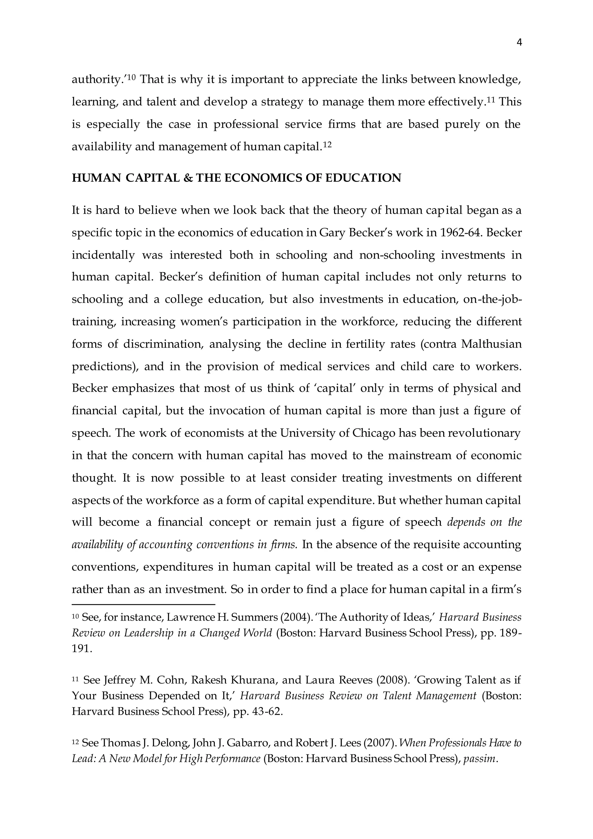 Gary Becker on Human Capital | DOCX