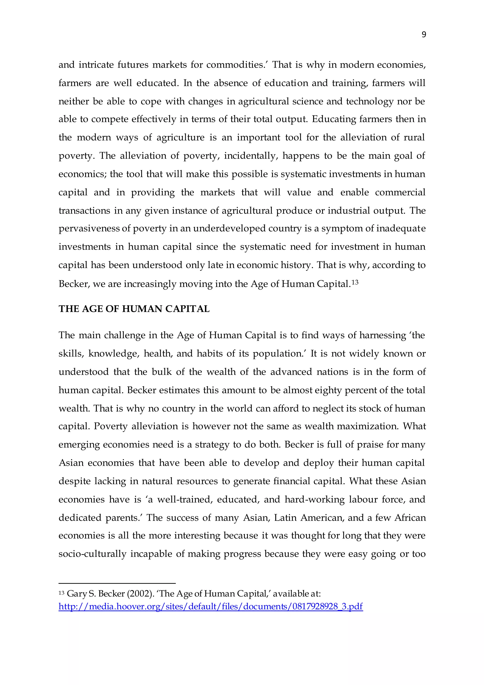 Gary Becker on Human Capital | DOCX