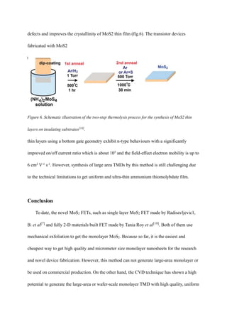 5171 2015 YRen The synthesis of monolayer MoS2 | PDF