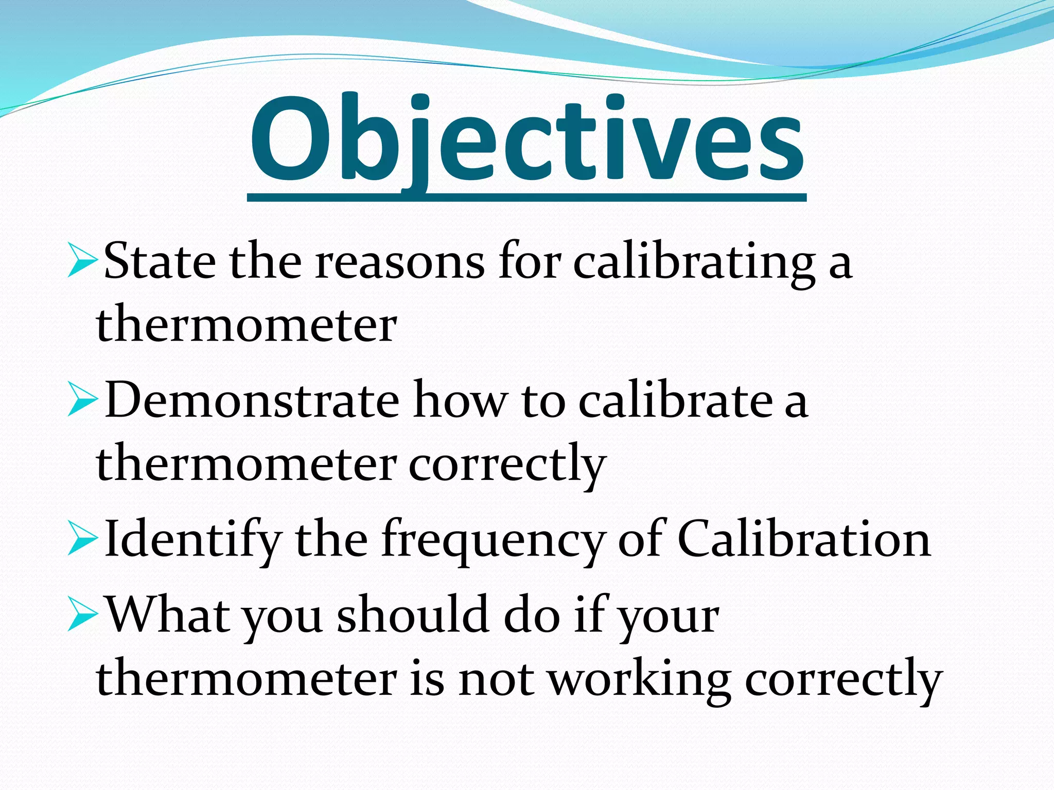 How to Calibrate a Thermometer | PPTX
