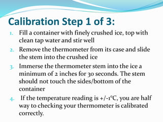 How to Calibrate a Thermometer PPT