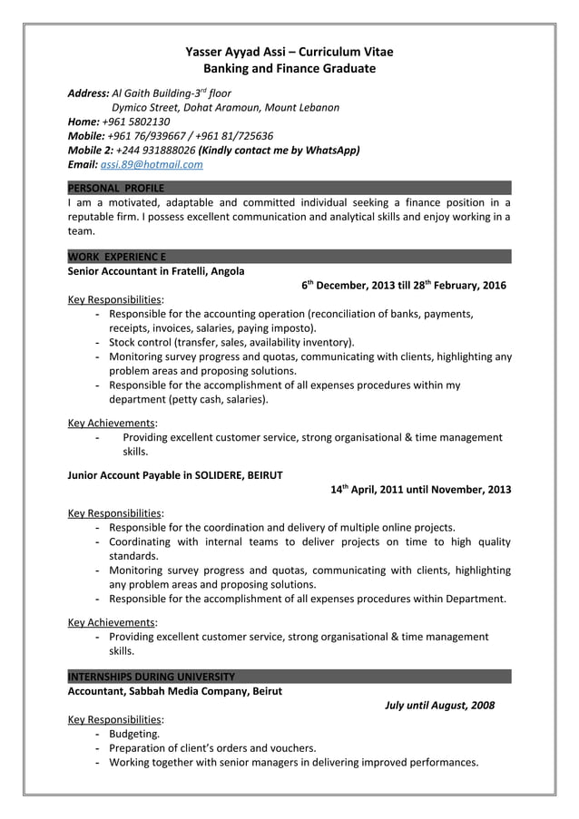 Yasser_Assi_CV | PDF