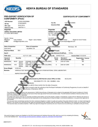 SGS Certificate | PDF