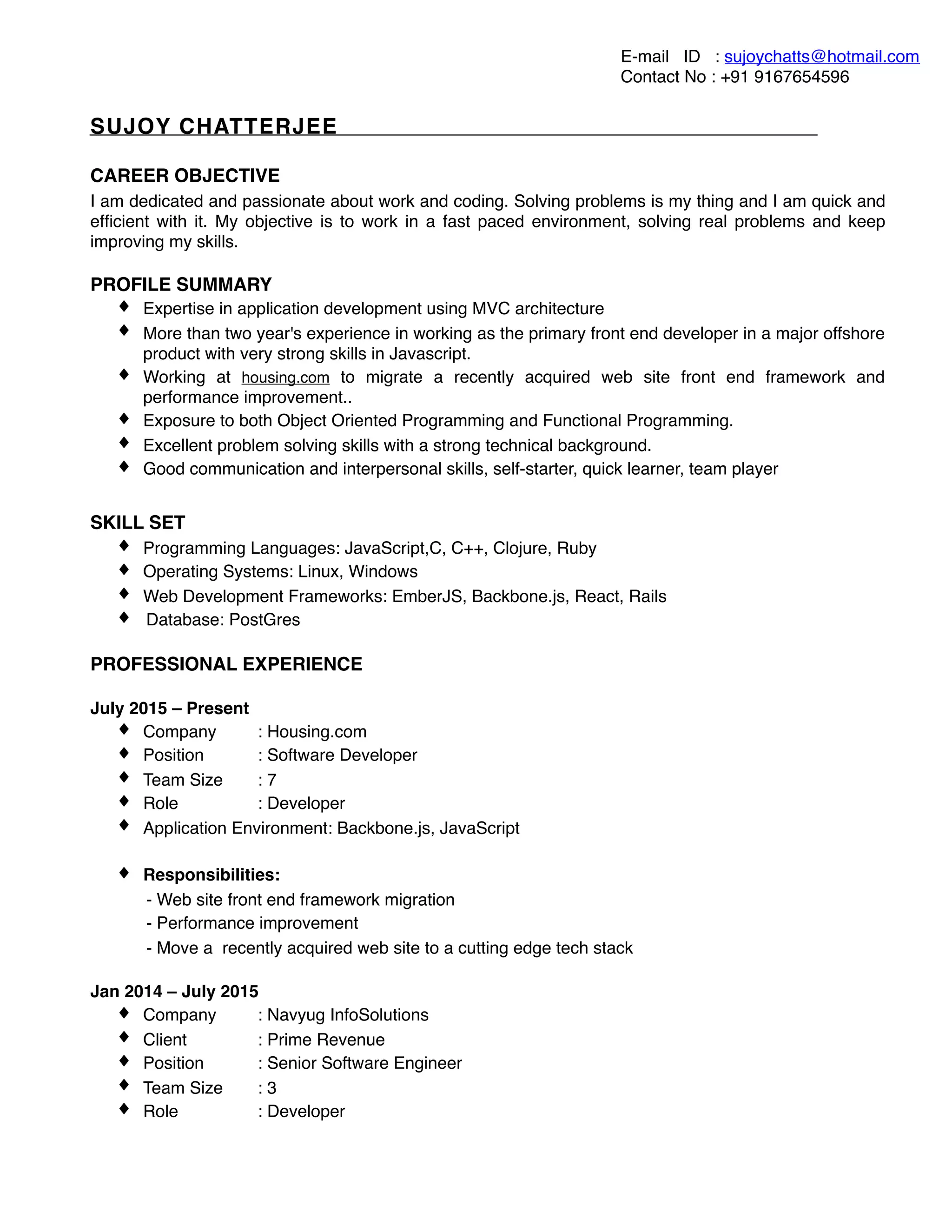 sujoy_chatterjee_cv | PDF