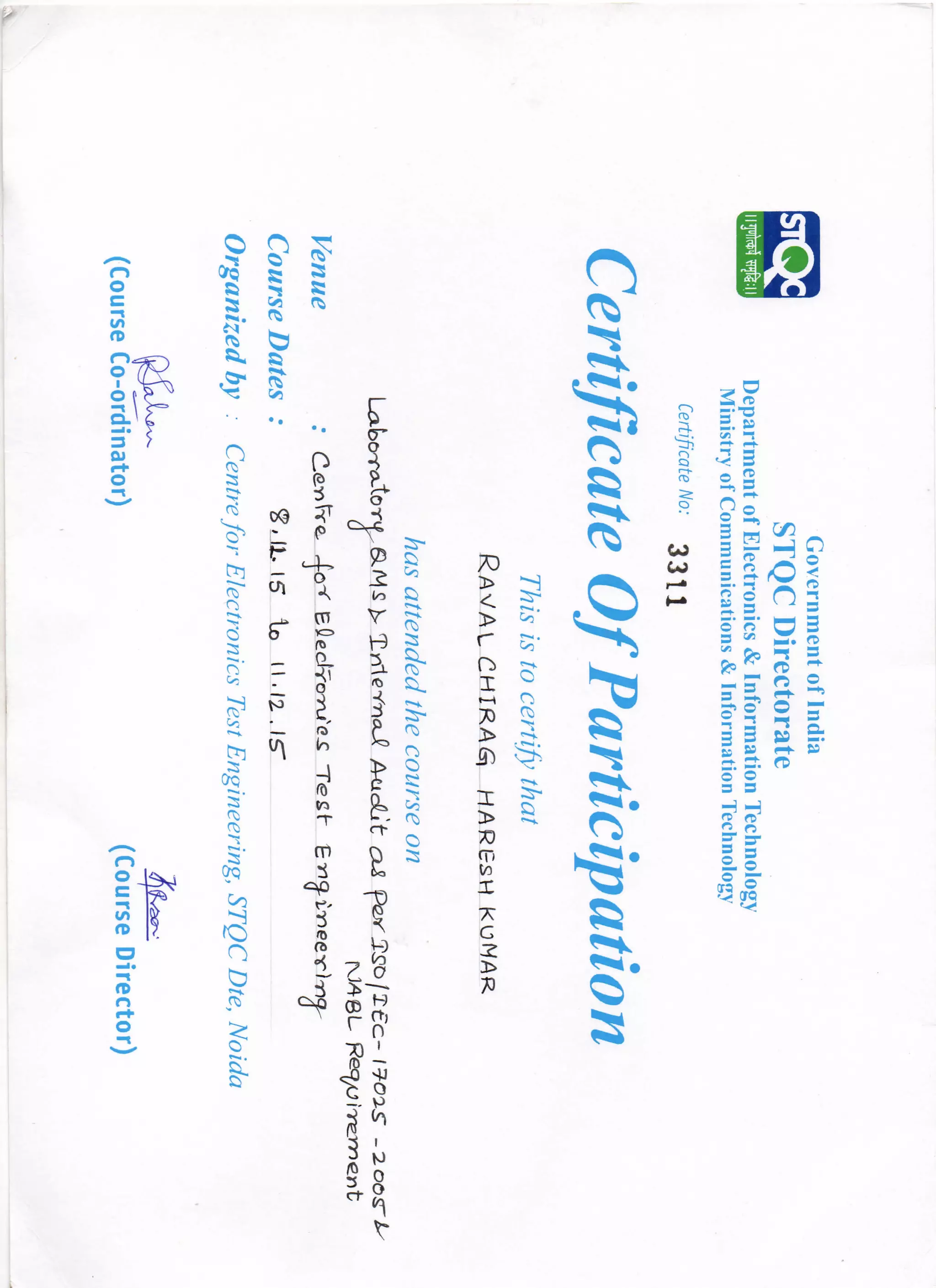 STQC Traininig - QMS & Internal Auditor | PDF | Business Accounting & Finance | Business