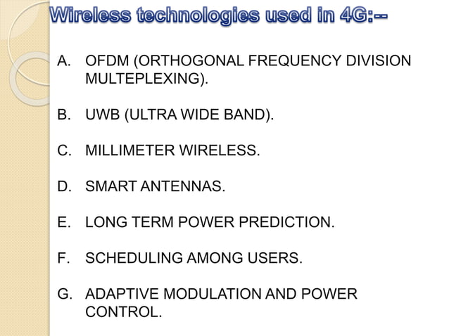 4G WIRELESS SYSTEM | PPTX