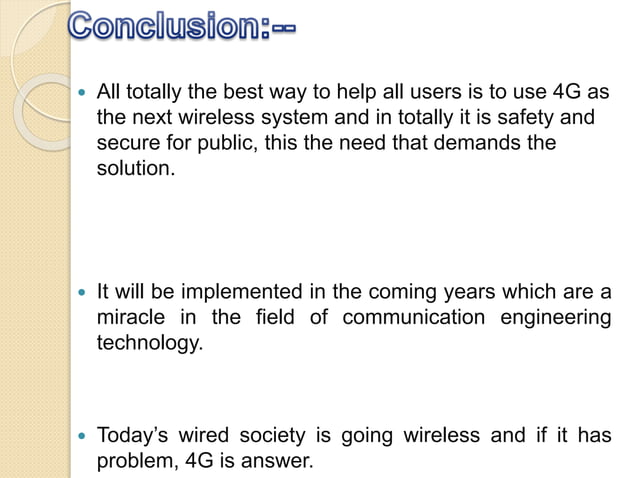 4G WIRELESS SYSTEM | PPTX