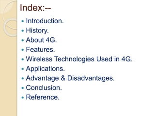 4G WIRELESS SYSTEM | PPTX