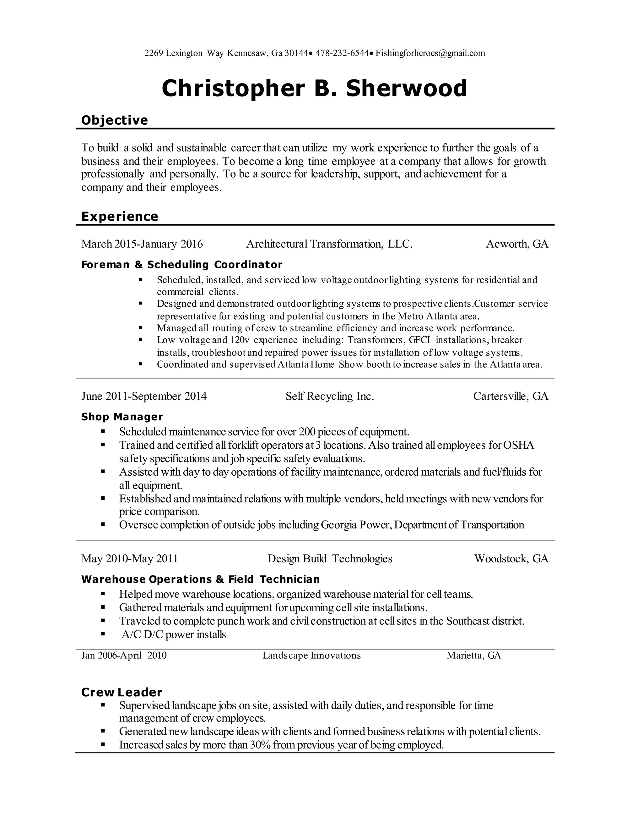 Chris Resume (2) | PDF