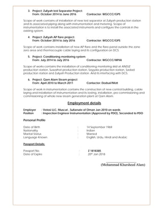 Updated-Mohammed Khursheed -CV -Alam, VELOSI LLC | PDF