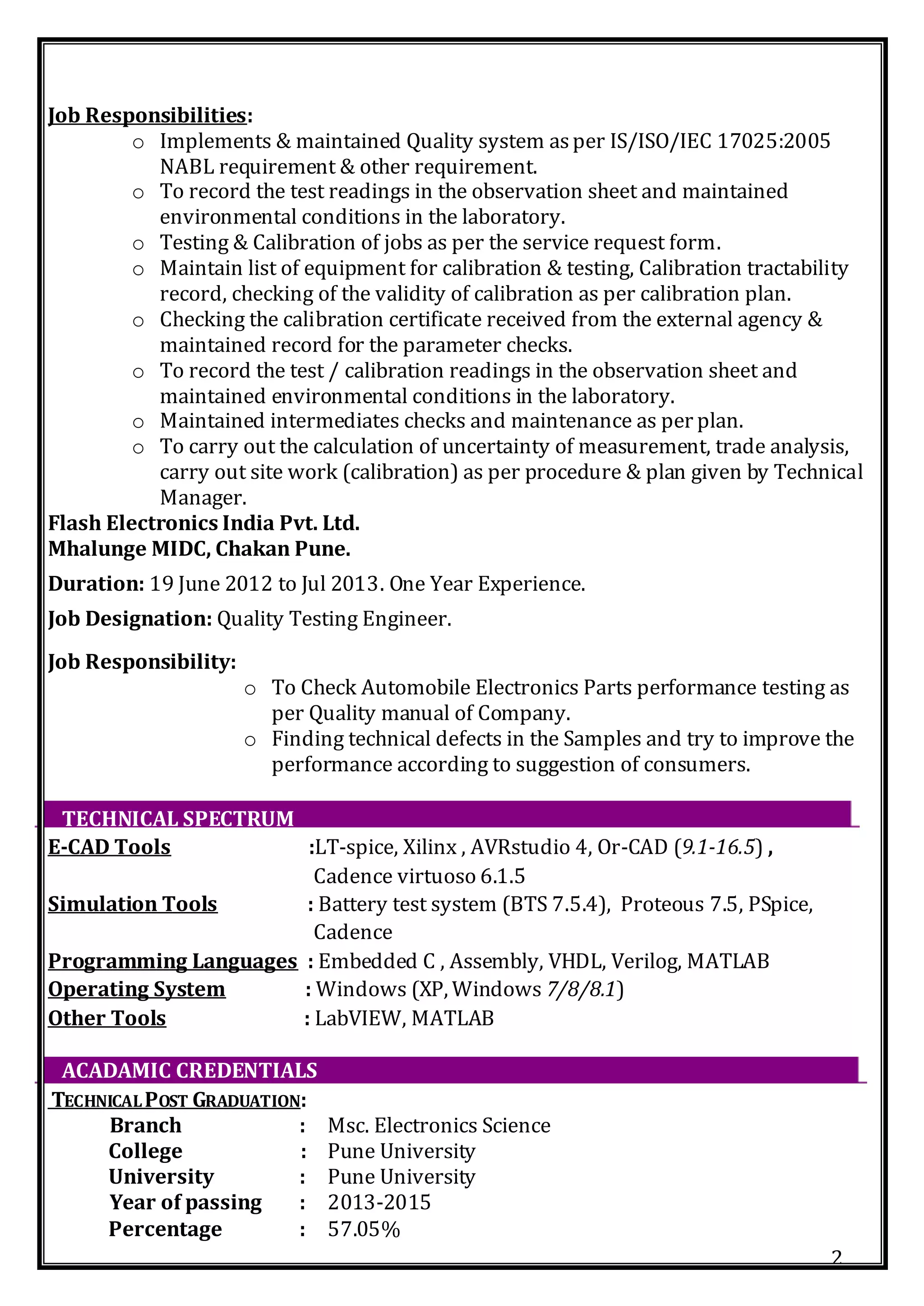 Nilesh_Resume | PDF