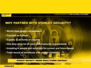 Stanley EMEA Corporate Overview Presentation V1 | PPTX