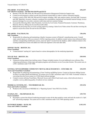 Eufemia Vincent Resume | DOC