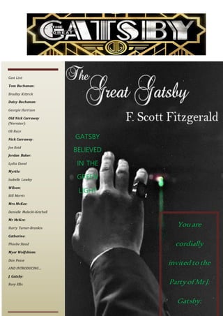 The Great Gatsby program | DOCX | Genres