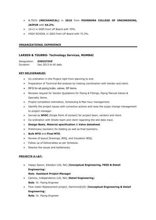 MANEESH resume | DOC