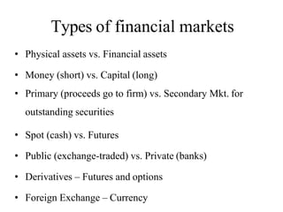 Financial Market: A Brief overview | PPT