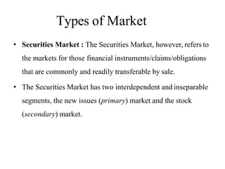 Financial Market: A Brief overview | PPT