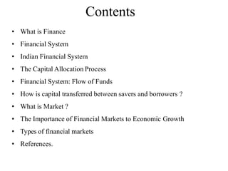 Financial Market: A Brief overview | PPTX
