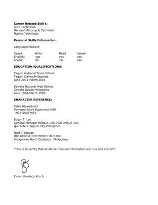 Motorcycle_cv | PDF | Motorcycles | Automotive