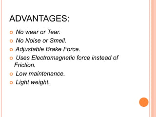 eddy current brakes | PPTX