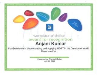 AWARD-GM-certificate for GDT | PDF