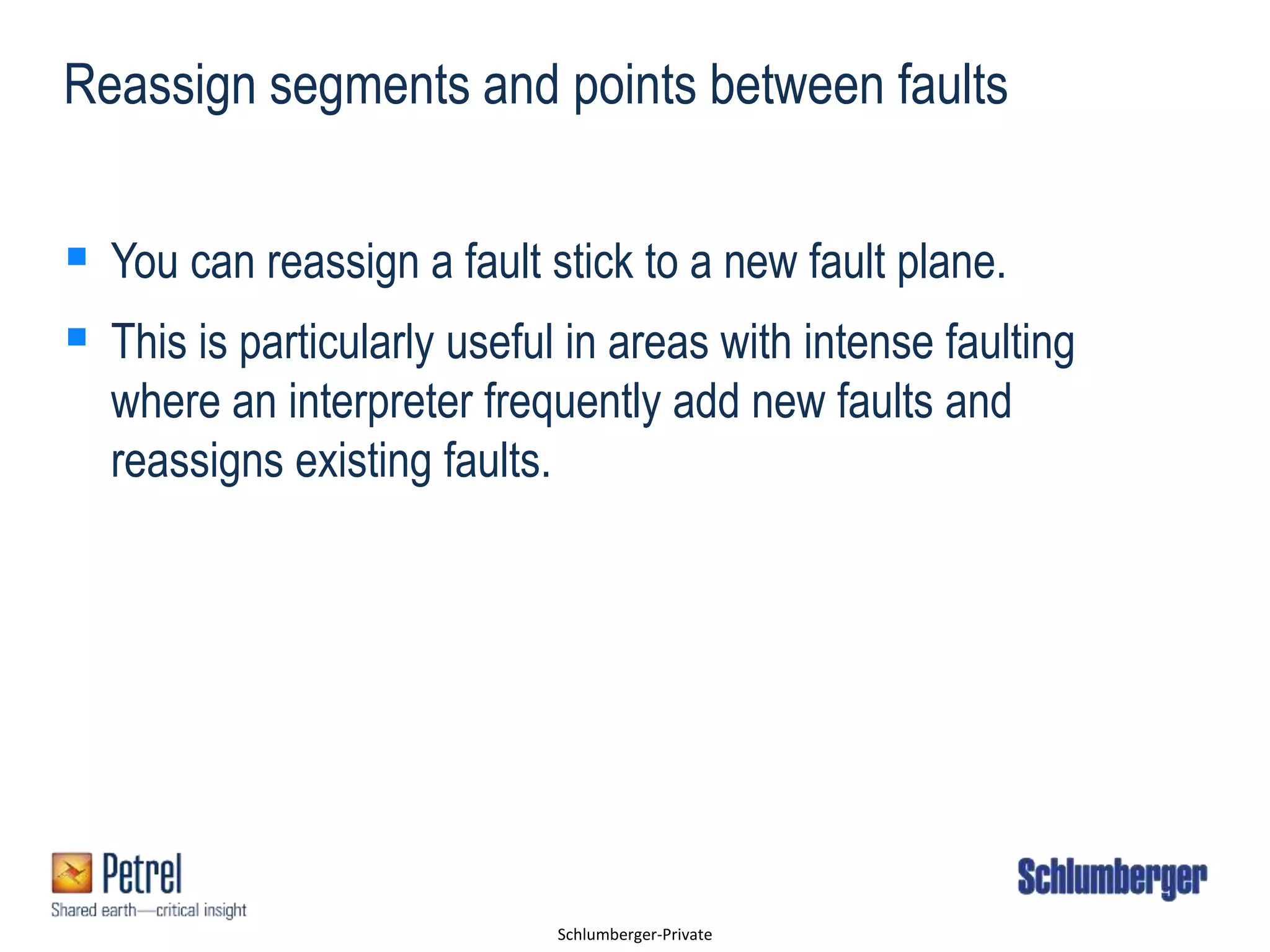 Petrel F 4 fault interpretation 2018 v1.0 | PPTX