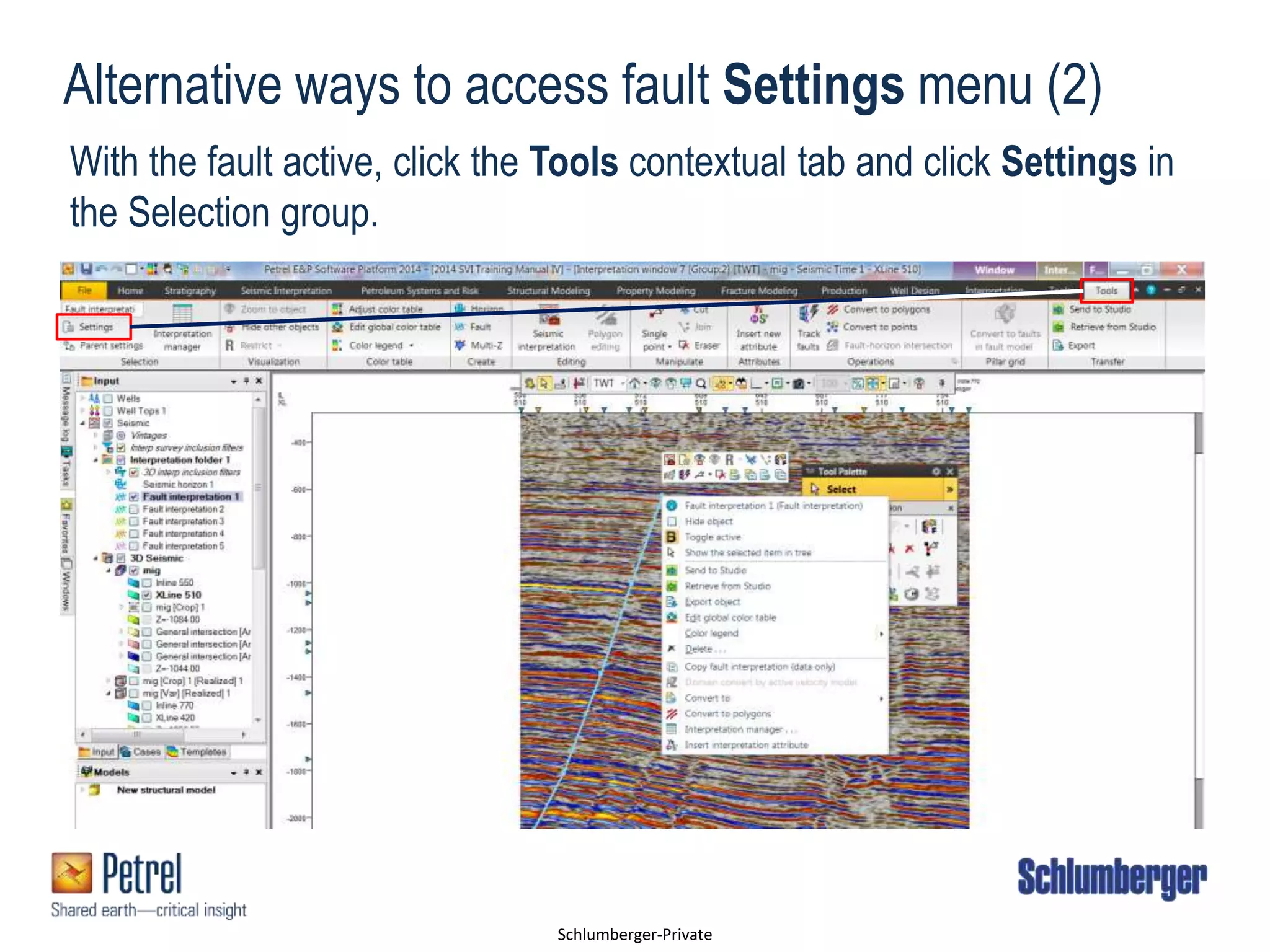 Petrel F 4 fault interpretation 2018 v1.0 | PPTX