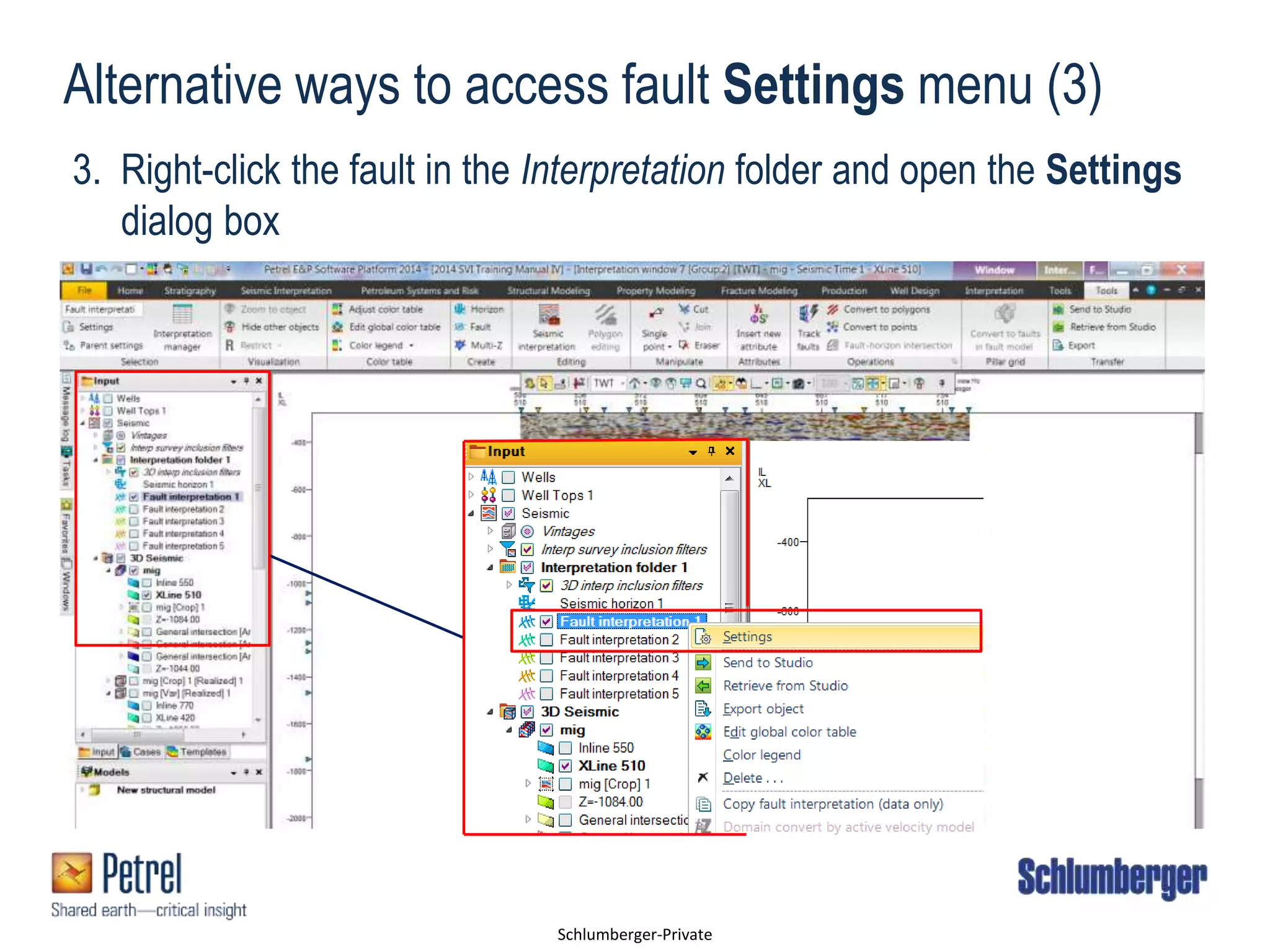 Petrel F 4 fault interpretation 2018 v1.0 | PPTX