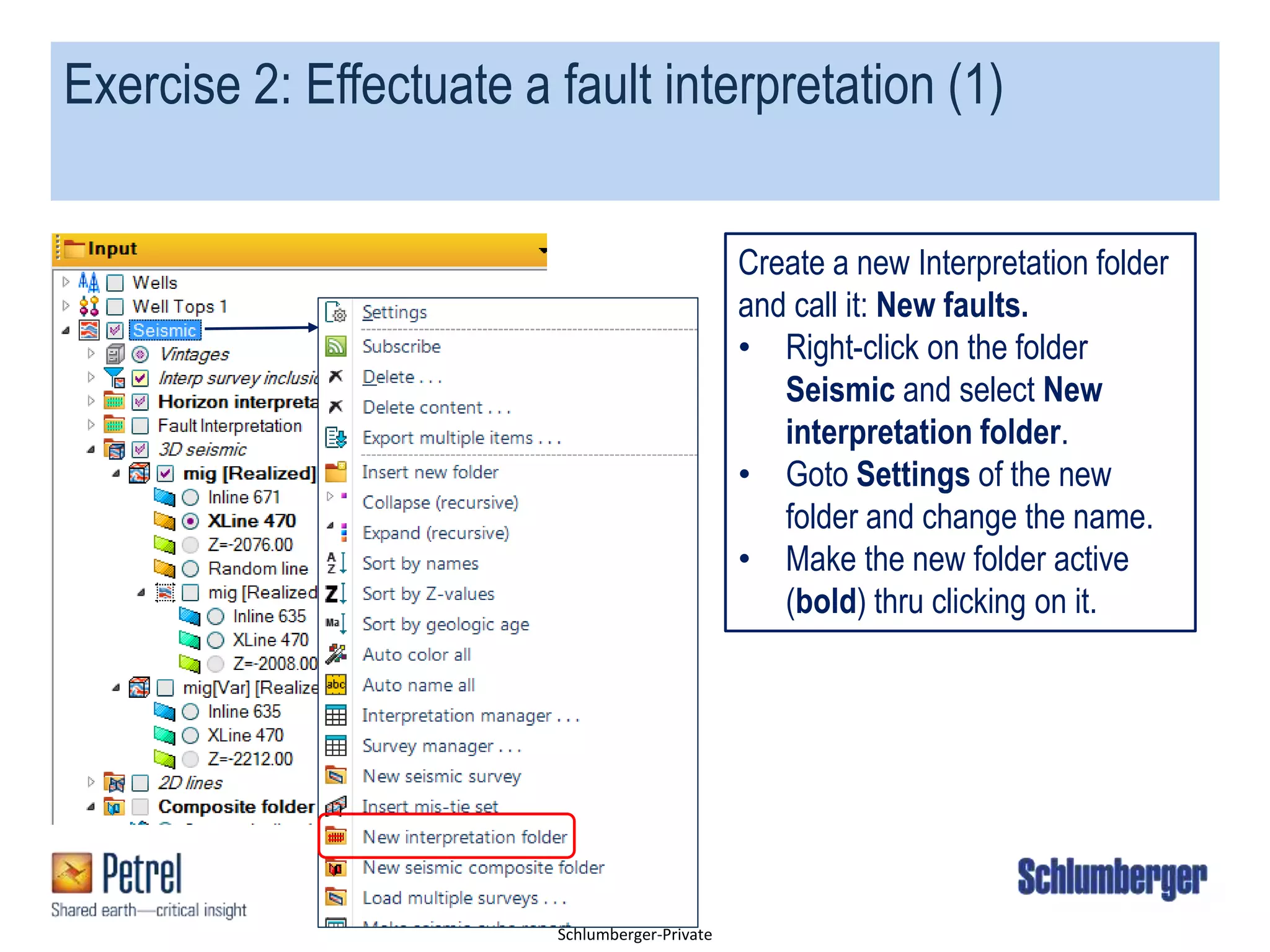Petrel F 4 fault interpretation 2018 v1.0 | PPTX