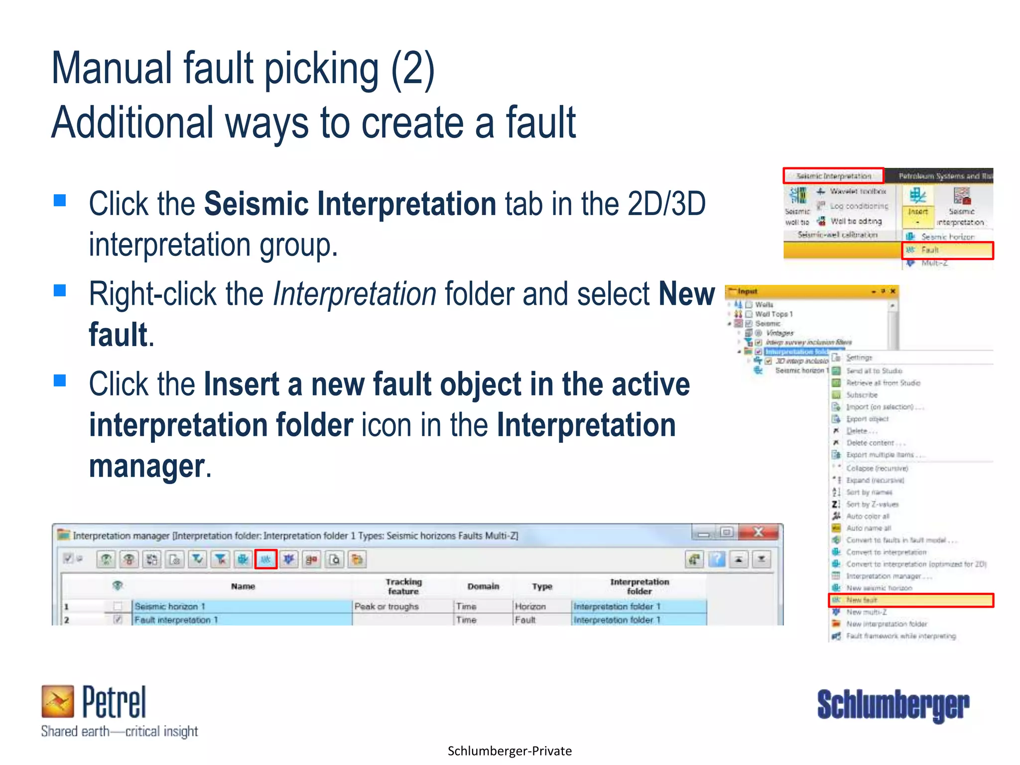 Petrel F 4 fault interpretation 2018 v1.0 | PPTX